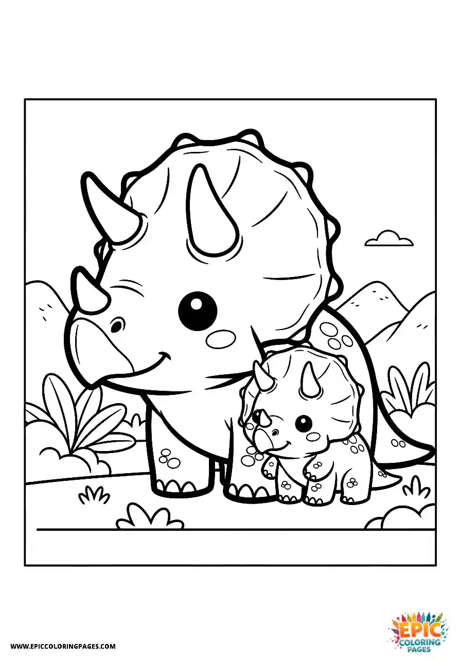 Triceratops Coloring Pages [377+ Free Printables] | Epic