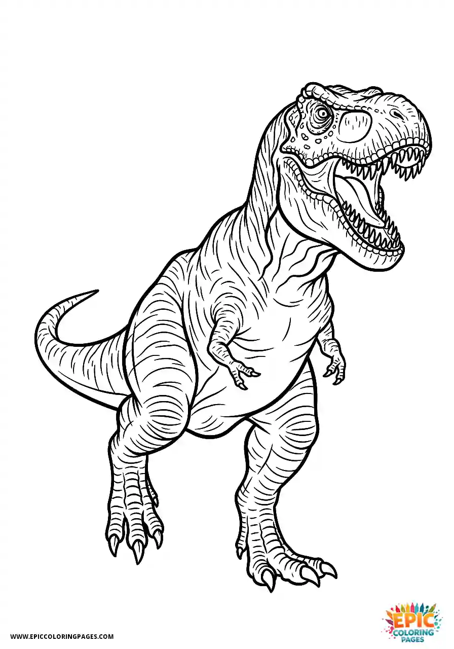 T-Rex Coloring Pages (345+ Free Printables)