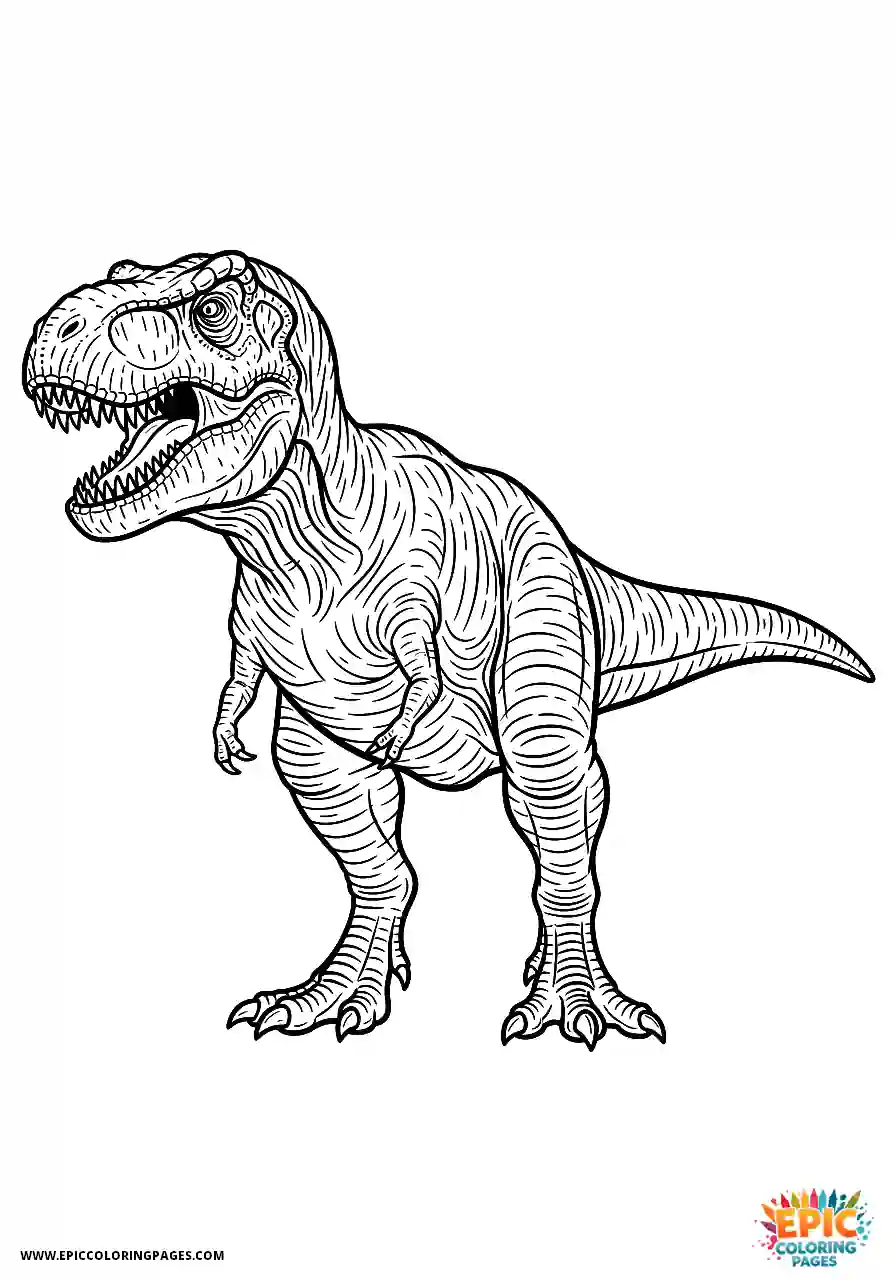 T-Rex Coloring Pages (345+ Free Printables)